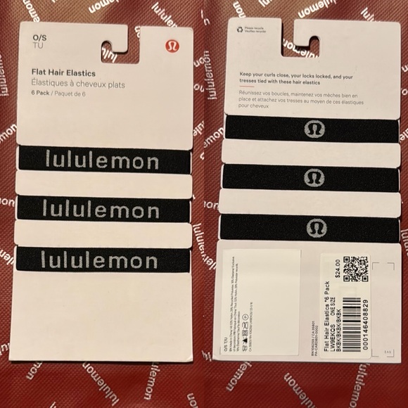 lululemon athletica | Accessories | Nwt Lululemon 6 Pack Flat Hair ...